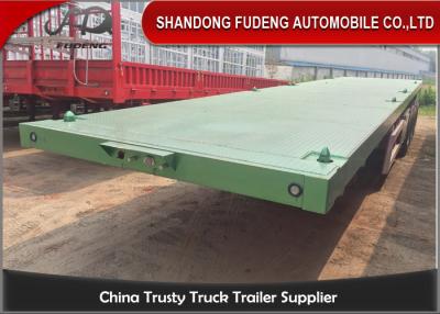 China 3 Axles Flatbed Container Trailer for Carry Container , Hoses , Cement Bags for sale