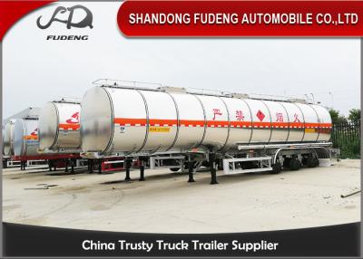 China Aluminum Alloy 38000L Gasoline Fuel Tanker Semi Trailer 10000 Gallon for sale
