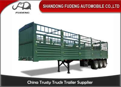 China Dropside Fence Cargo 60 Tons Side Wall Trailer Carry Sand Semi Trailer for sale
