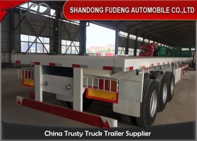 China 40 Feet Tri - Axles Lowboy Equipment Trailer With 12 Units Locks for sale