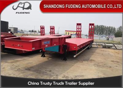 China Carry Heavy Machinery 3 Axle Low Bed Trailer 50 Ton CE Certification for sale