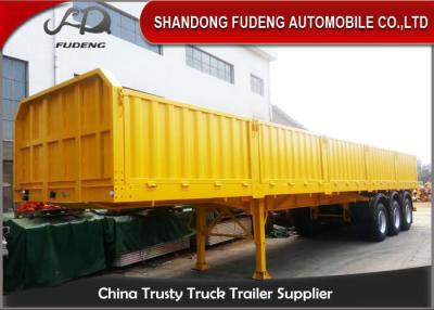 China 3 Axles Transport Cement 12.5M Side Wall Semi Trailer for sale