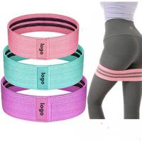 China Hip Band Resistance Set Custom Logo Hip Circle Resistance Bands for Booty Glutes Hip Circle Bands for sale