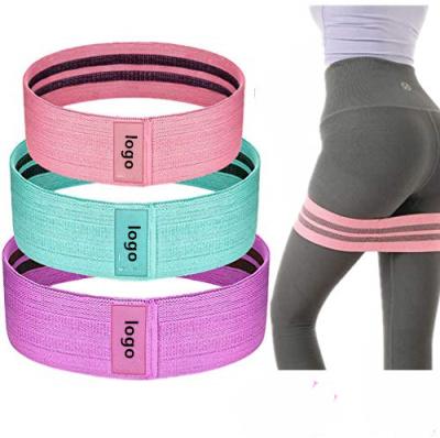 China Hip Band Resistance Set Custom Logo Hip Circle Resistance Bands for Booty Glutes Hip Circle Bands for sale