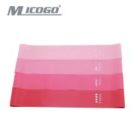 China Logo Custom High Stretch Women Hip Butt Thigh Band 600*50mm 4 Pcs Set pink Mini Loop Resistance Band for sale