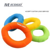 China Silicone Portable Hand Grip Gripping Ring Carpal Expander Finger Trainer Grip Strength Rehabilitation Pow Stress Ring Ball for sale