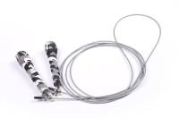 China High Quality Fitness Workout Weighted Handle Pvc Coated Steel Wire Adjustable Speed Skipping Rope Jump Rope for sale