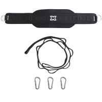 China Upgraded Weightlifting Dipping Belt With Steel Chain Nylon Weight Lifting Gym Fitness Exercise Weighted Belt Pull up Deep Belt for sale