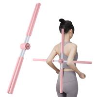 China Fitness Adjustable Retractable Yoga Opening Body Stick Back Stretching Tool Posture Corrector Pole Stick Posture Corrector Stick for sale