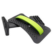 China Adjustable Lumbar Traction Back Stretcher Pilates Yoga Pain Relieve Back Stretch Massager for sale