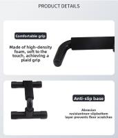 China Adjustable Push up bar Gym Exercise Equipment Fitness 1 Pair H Style Push up Bars Stands Custom for Floor Strength Training for sale