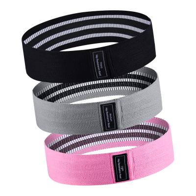 China Customizable 3-Piece Resistance Bands Set  Rubber Booty Bands for Home Fitness Glute Leg Training Loop Equipment for sale