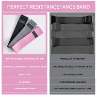 China Custom Logo 3-Pieces Fabric Resistance Bands Set for Glutes Legs Workout Non-Slip Fitness Loop Bands Home Gym Training Equipment for sale
