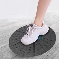 China BSCI Factory Custom Logo 36cm Fitness Plastic Wobble Trainer Balance Board for Body Exercise for sale