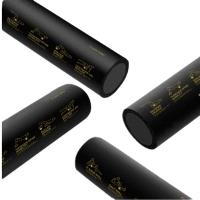 China Customized Yoga Pilates Supplies EPP Foam Shaft Fitness Muscle Relaxer Black Solid Foam Roller for sale