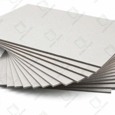 China 300-1000gsm Grey Chip Board Sheet Smooth Surface High Stiffness For Packaging Box for sale