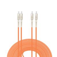 China Fiber Optic Patch Cables Duplex 3.0mm PVC SC UPC - SC UPC OM2 Orange for sale