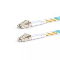 China Duplex 3.0mm 2.0mm PVC LSZH OFNR LC PC-LC PC Multimode  OM3  Fiber Patch Cord for sale