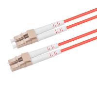 China Fiber Optical Patch Cord Duplex 3.0mm 2.0mm LSZH LC UPC-LC UPC Multimode  OM2 for sale