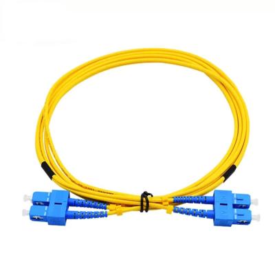China Duplex  2.0mm PVC  SC UPC - SC UPC  G657A1 Fiber Optic Patch Cord Supplier for sale