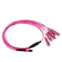 China 12 Core MPO Patch Cord 2.0mm Singlemode 1M Fanout Assembly MPO To LC UPC for sale