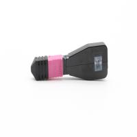 China 0.9mm Fiber Optic Patch Cord OM4 12F MPO Male To LC Fan Out Cable for sale