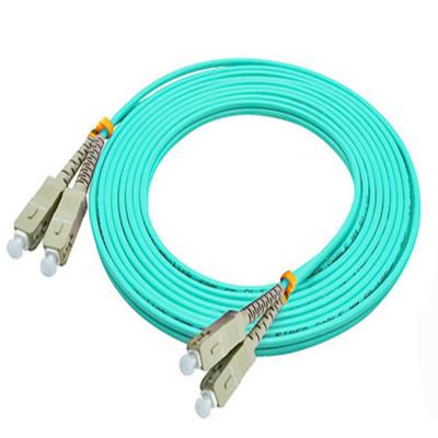 China Fiber Optic Patch Cord sc OFNR SC UPC-SC UPC  OM3 Duplex 3.0mm 2.0mm LSZH for sale