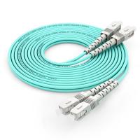 China Fiber Optic Patch Cord sc OFNR SC UPC-SC UPC  OM3 Duplex 3.0mm 2.0mm LSZH for sale
