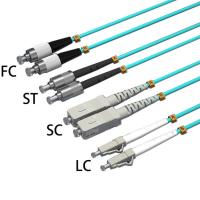 China Fiber Optic Patch Cord sc OFNR SC UPC-SC UPC  OM3 Duplex 3.0mm 2.0mm LSZH for sale