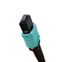 China Multimode MPO MTP fiber Patch Cord fibra multimode OM3 8 Core 50um 125um for sale
