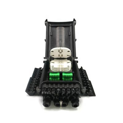 China FTTH Fiber Optic Dome Closure 3 In 3 Out Black Fiber Optic Splice Closure IP68 for sale