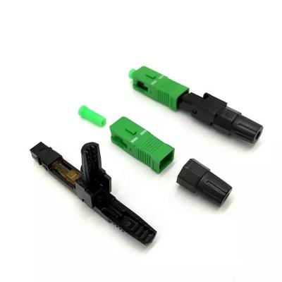China SC Fiber Optic Fast Connector For FTTH Drop Cable Field Termination for sale
