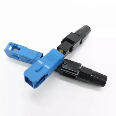 China Field Termination FTTH Fast Connector SC APC UPC Fiber Optic Quick Connector for sale