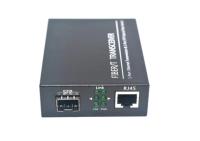 China 10 100 1000M SFP Fiber Media Converter SFP To RJ45 UTP Full Duplex For FTTH for sale