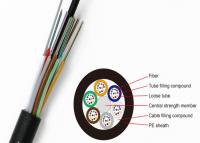 China GYFTY Stranded Loose Tube Non-metallic Strenght Member Non-armored Cable FRP  PE Sheath for sale