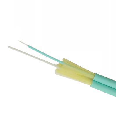 China GJFJV Tight Buffer Duplex Fiber Optic Cable OM3 LSZH PVC Jacket for sale