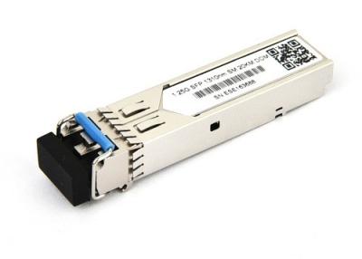 China LC Connector Optical Fiber Transceiver Module 1.25G 1310nm SM 20KM SFP for sale