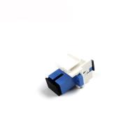 China Fiber Optic Keystone Coupler Jack RJ45 LC/UPC to LC/UPC Duplex Multimode Plastic Connector for sale