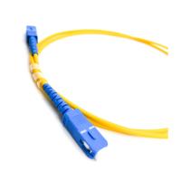 China SC To SC simplex fiber optic patch cord Singlemode 9/125um  yellow LSZH 3.0mm for sale