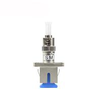 China Hybrid Single Mode Fiber Optic Adapter Black SC Female To ST Male sc fiber optic adapter for sale