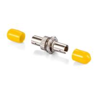 China ST To ST Fiber Optic Connector Yellow FTTH FTTB FTTX Network for sale