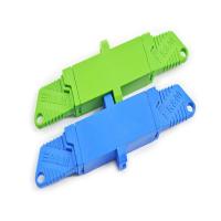 China E2000 Single Mode UPC Optical Connector Simplex Blue With Flange for sale