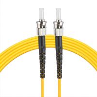 China Simplex 3.0mm  PVC LSZH OFNR ST - ST Singlemode Fiber Patch Cord for sale