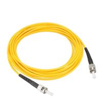 China Simplex 3.0mm  PVC LSZH OFNR ST - ST Singlemode Fiber Patch Cord for sale