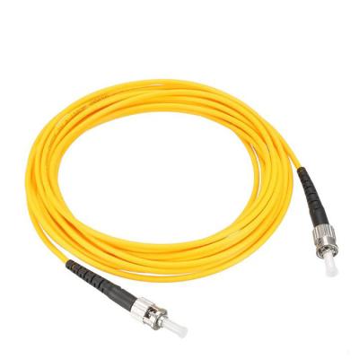 China Simplex 3.0mm  PVC LSZH OFNR ST - ST Singlemode Fiber Patch Cord for sale