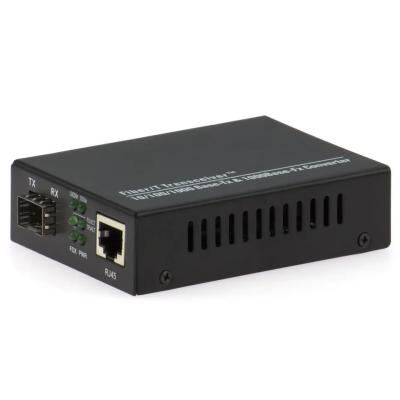 China Multi Mode SFP Fiber Media Converter 10 100 1000M RJ45 for sale