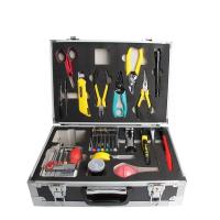 China fTTH Pro's Fiber optic Fusion Splicing Tool Kit box Black Construction clean Multi-in-one Fiber Optic Equipment In stock for sale