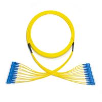 China 12cores SC UPC To SC UPC Fiber Optic Pre Terminated patch cord Single Mode G657A1 for sale