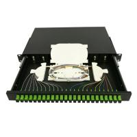 China FTTH 12-24 core SC/FC/ST/LC rack mount Splicing fiber Optic patch panel/Termination Box/ODF for sale