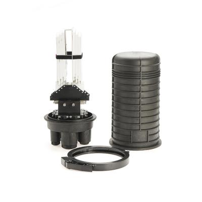 China IP68 Fiber Optic Splice Closure Black Direct Burial Fiber Splice Closure for sale